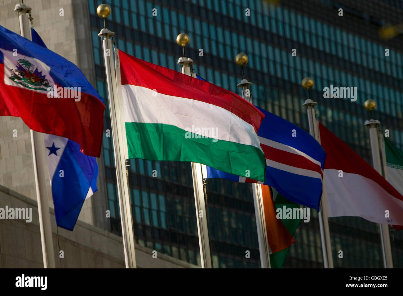Flags of united nations member countries hi-res stock photography and ...