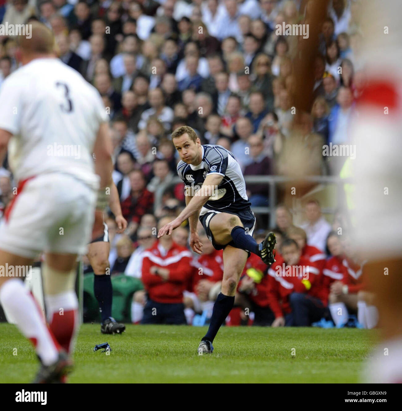 Scotland's Chris Paterson takes a successful penalty during the RBS Six ...