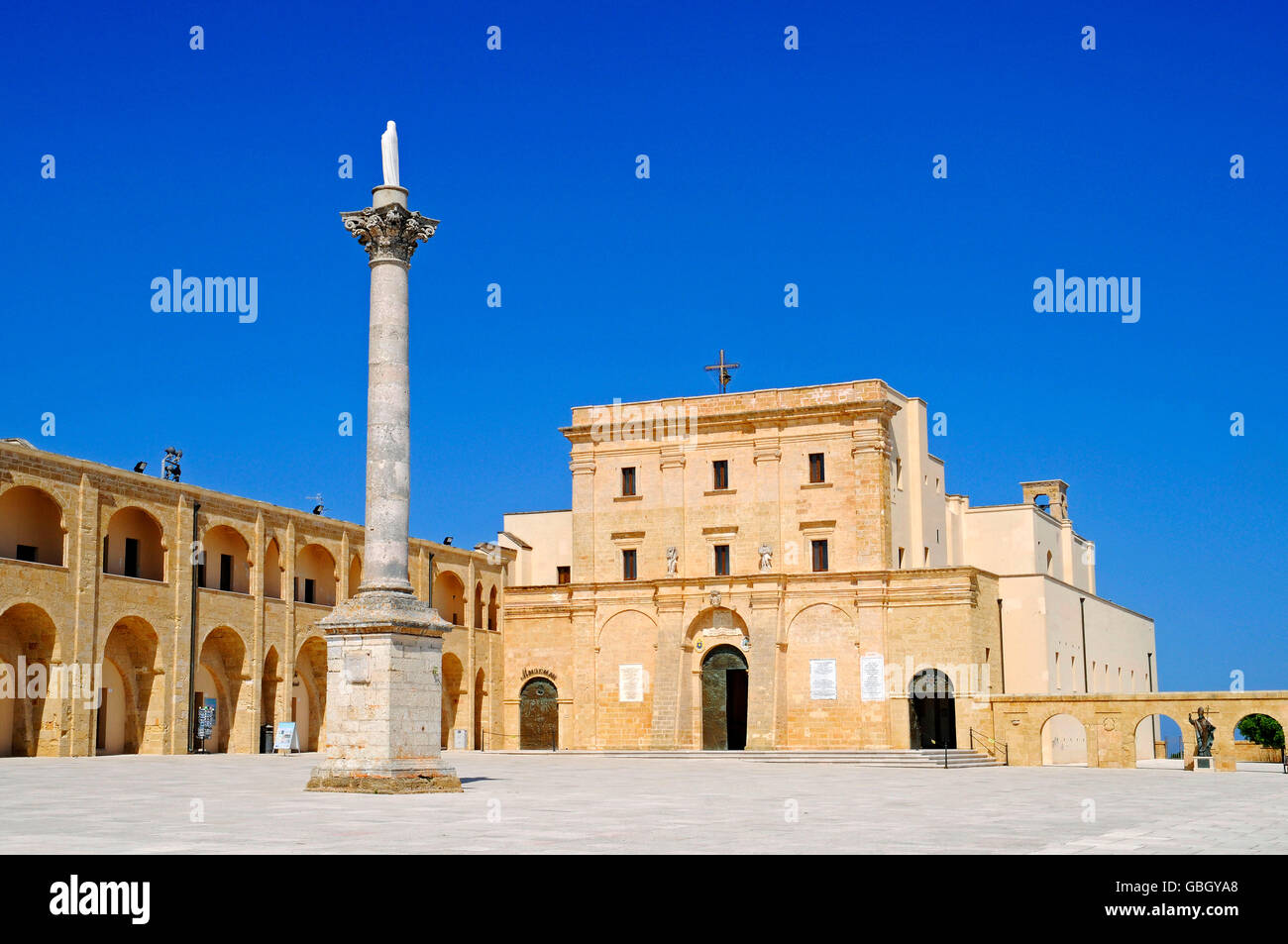 Marian Column, memorial, Basilica De Finibus Terrae, basilica, Santa ...