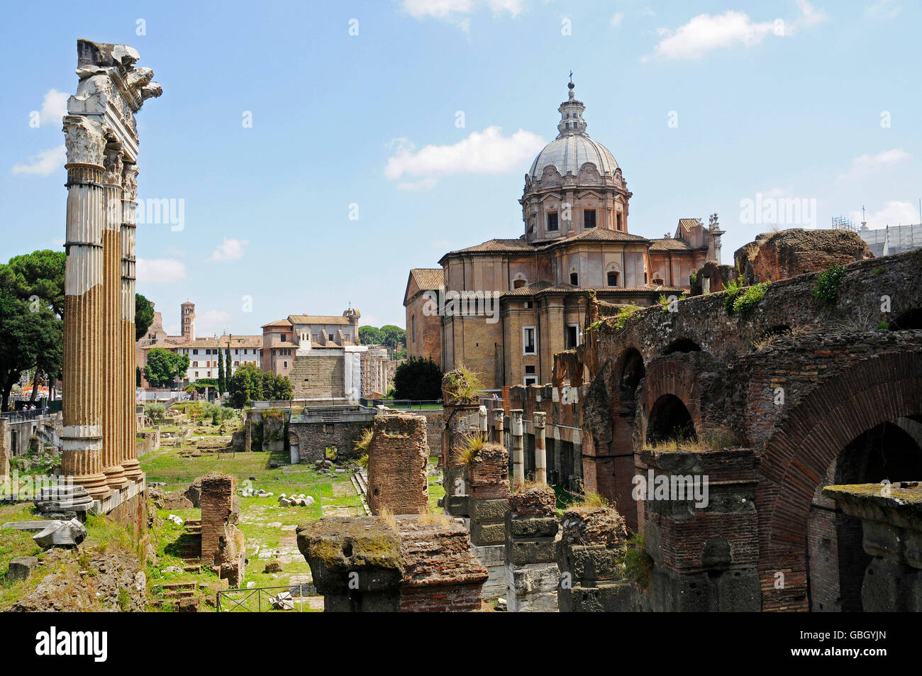 Temple of Vespasian, Santa Luca e Martina, church, Imperial Forums ...