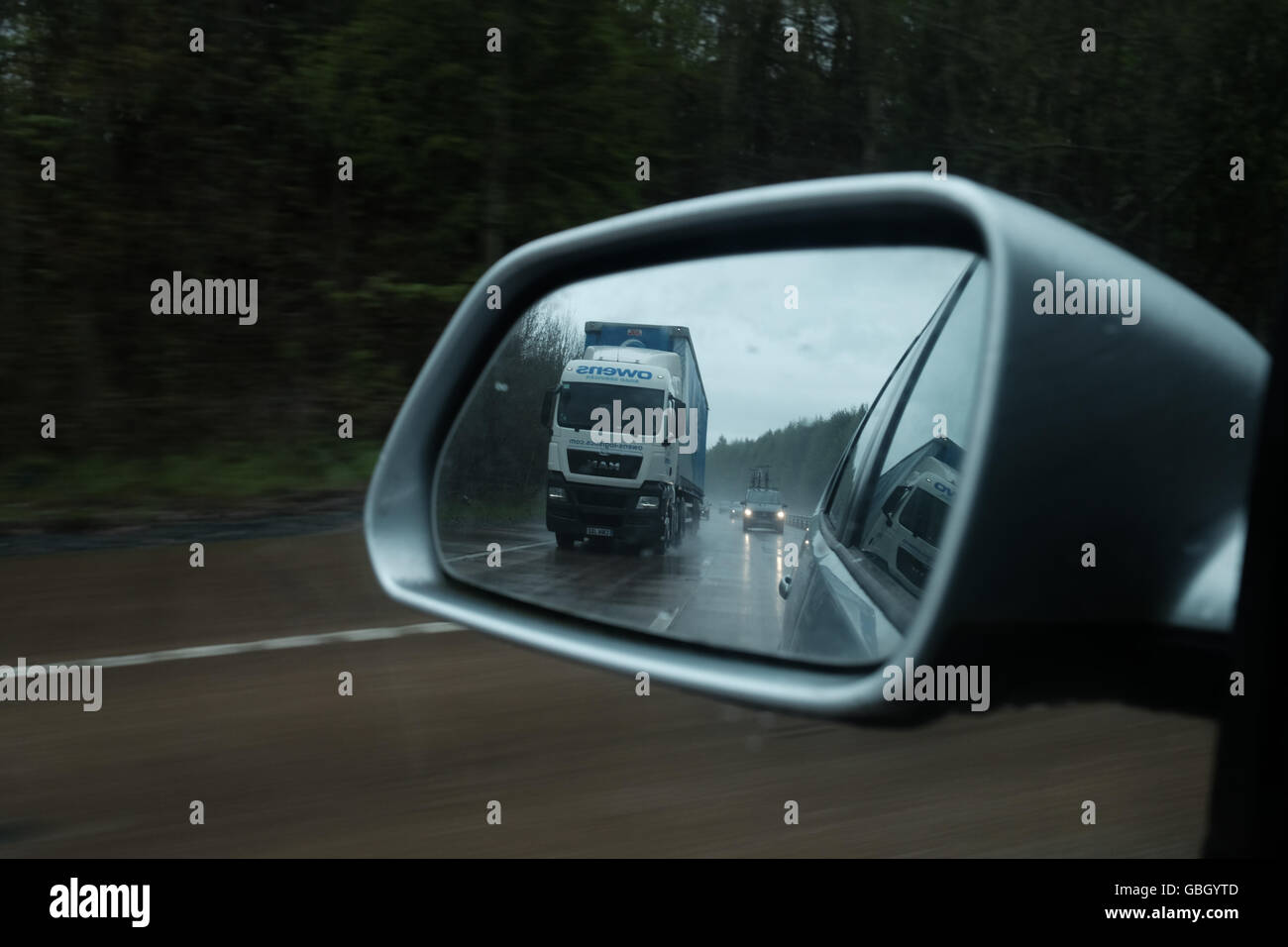 Lorry side view motorway hi-res stock photography and images - Alamy