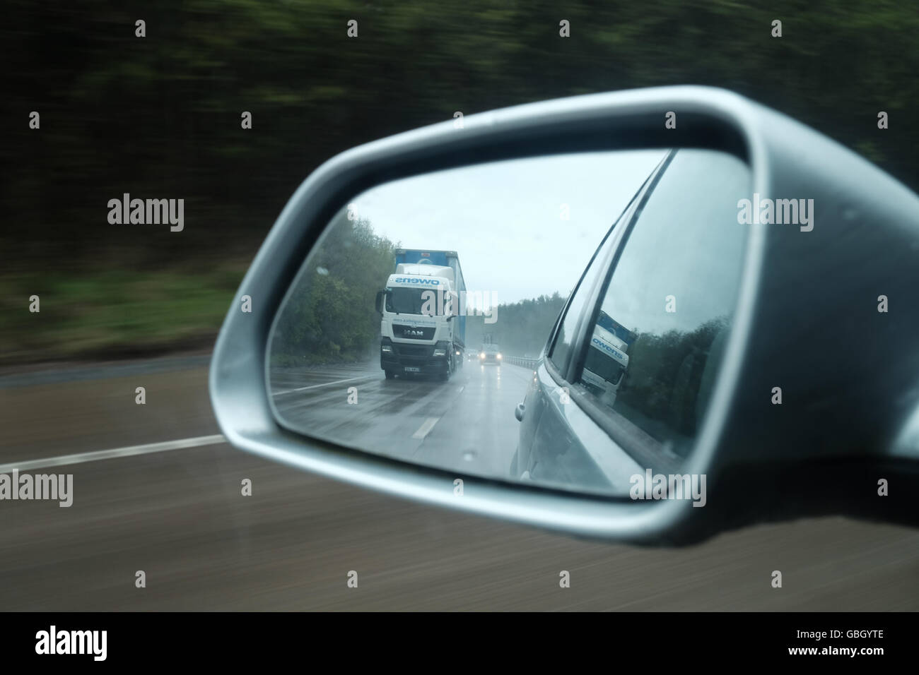 Lorry side view motorway hi-res stock photography and images - Alamy