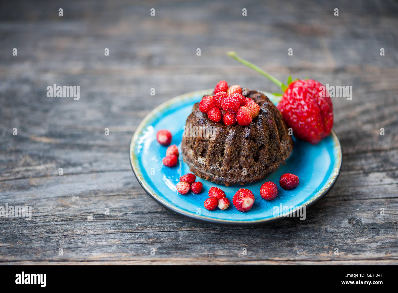 Mini chocolate bundt cake Stock Photo - Alamy
