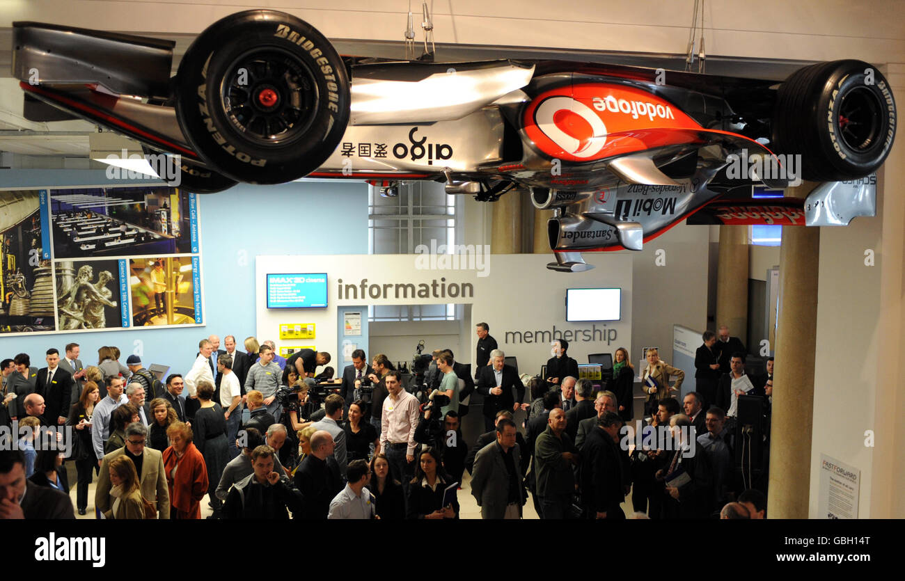 Fast Forward F1 Exhibition Launch - London Stock Photo - Alamy