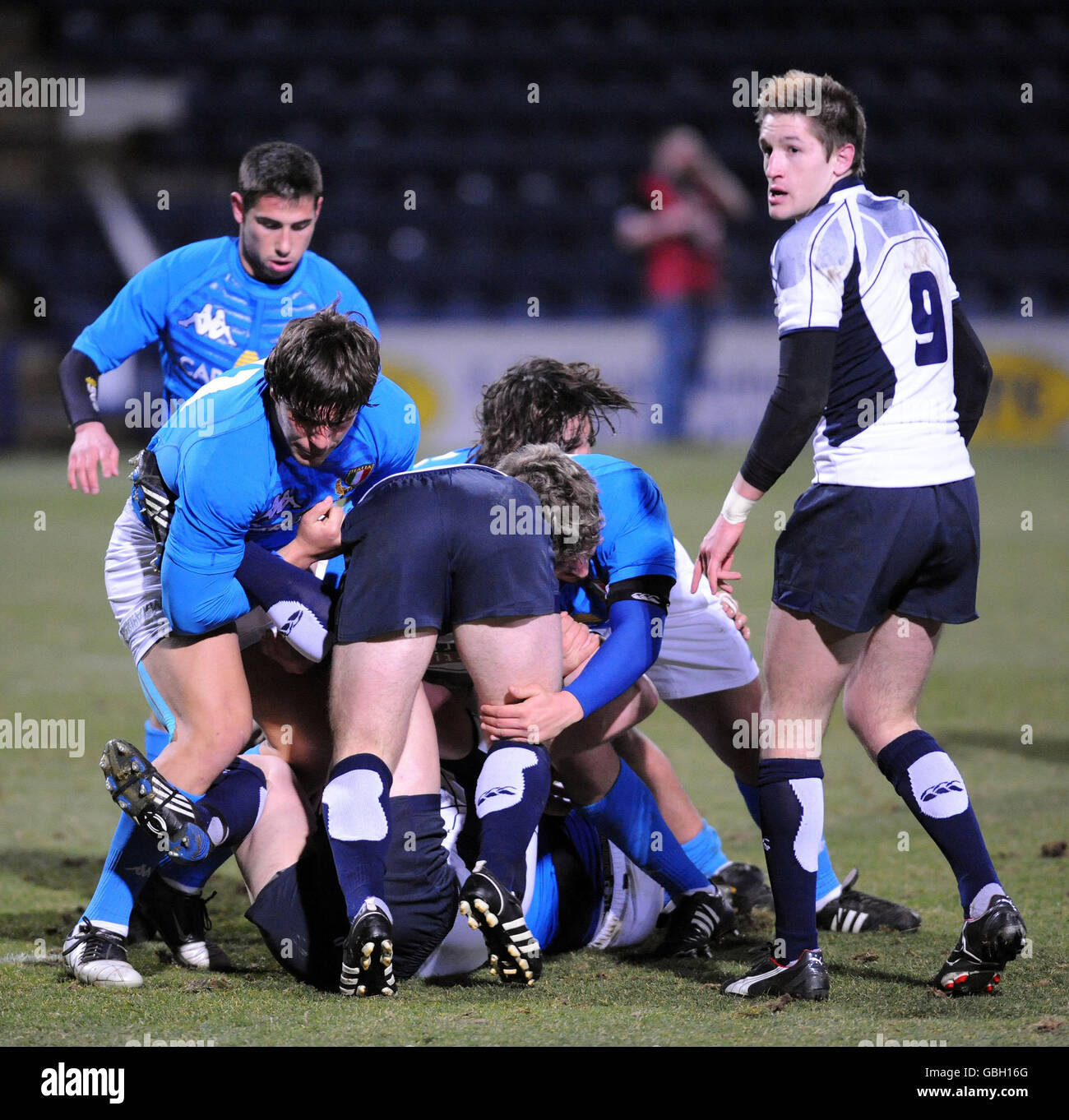 Rugby union scotland under 20s italy under 20s dens park hi-res stock ...