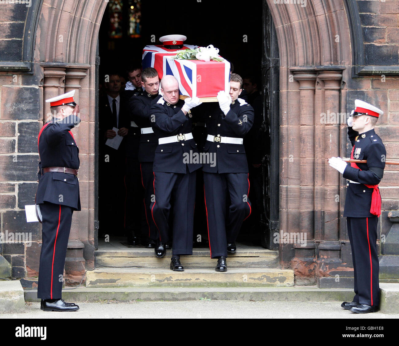 The coffin of marine michael laski hi-res stock photography and images ...