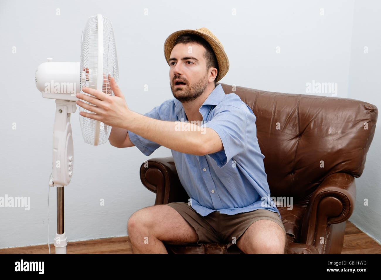 Fan man hi-res stock photography and images - Alamy