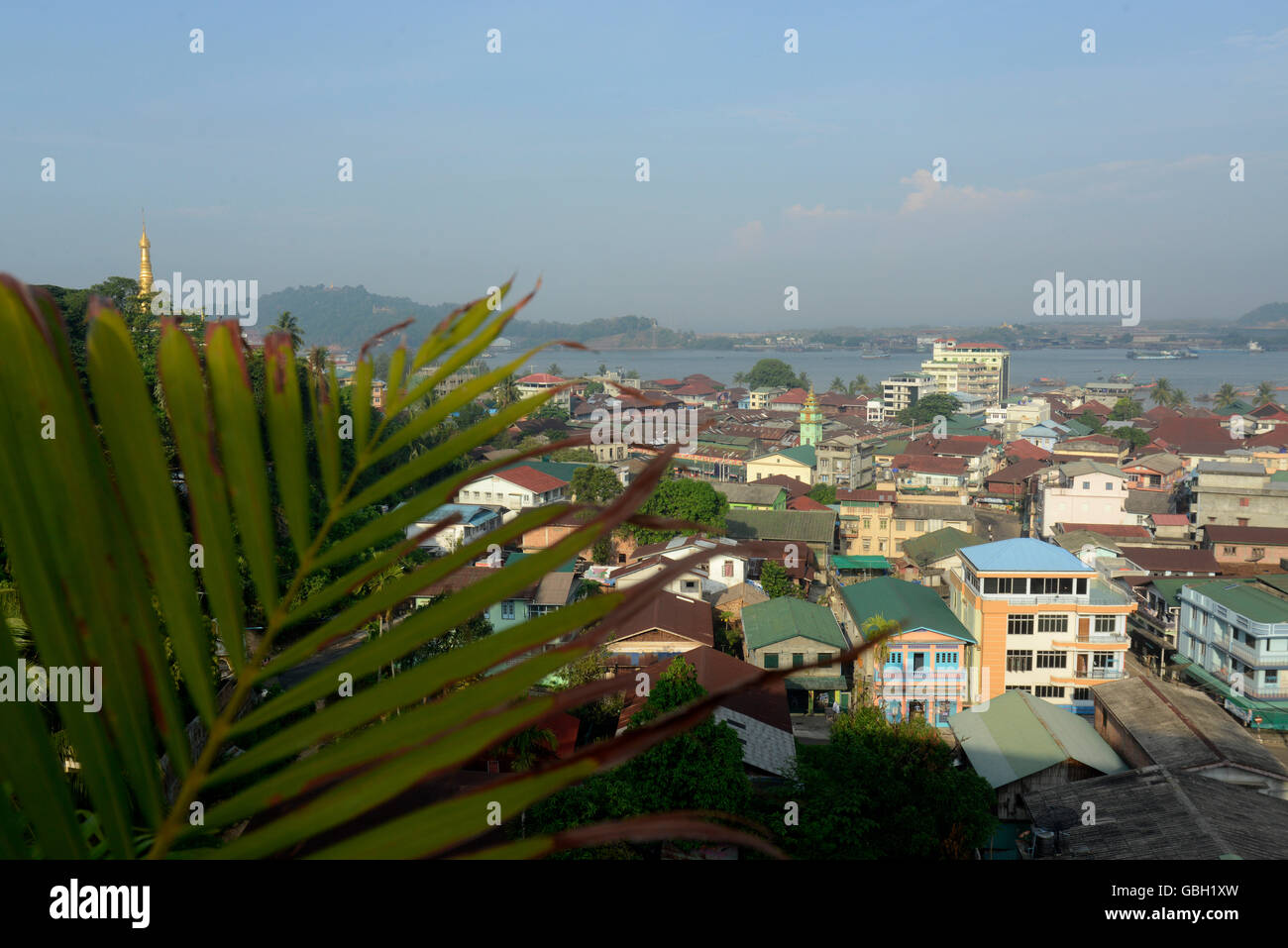 the city centre of Myeik in the south in Myanmar in Southeastasia Stock ...