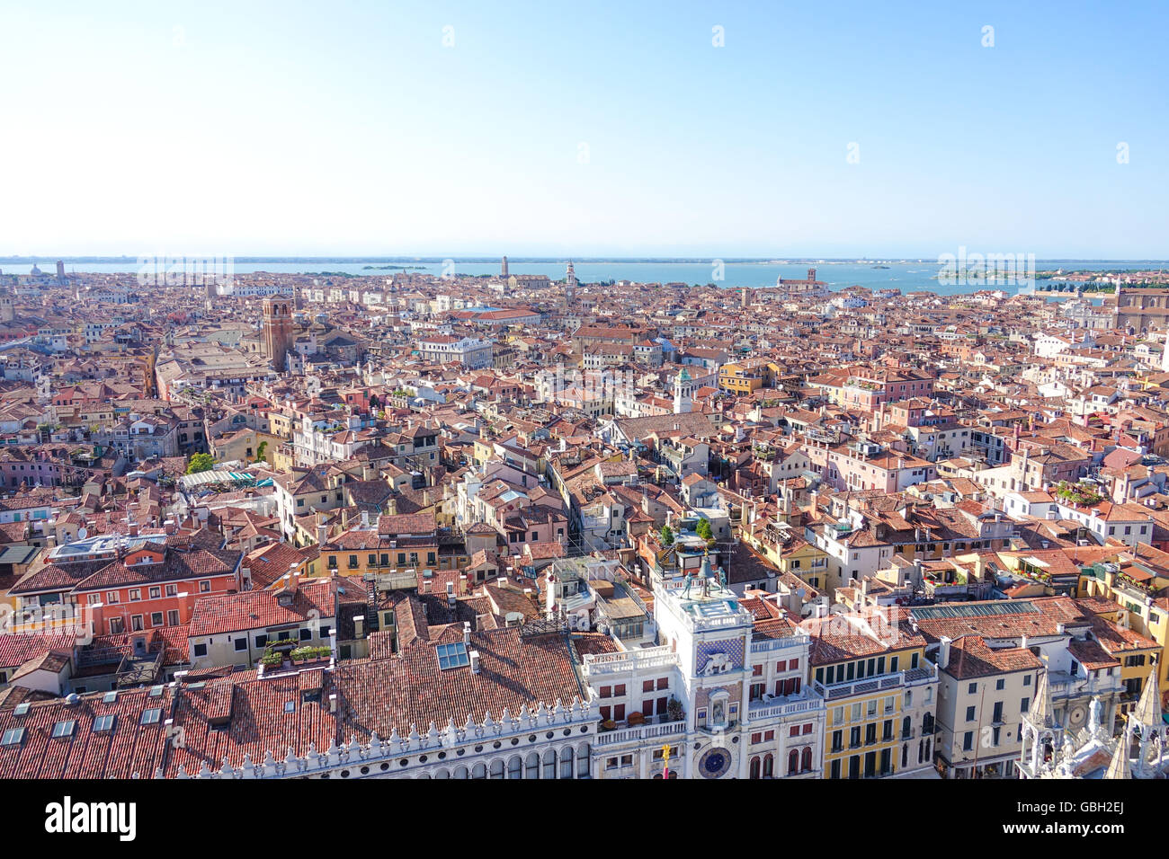 Amazing aerial view over the city of Venice Stock Photo - Alamy