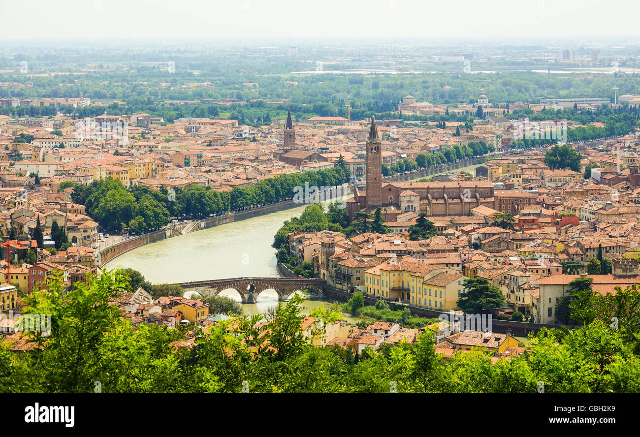 Verona arena italy aerial view hi-res stock photography and images - Alamy