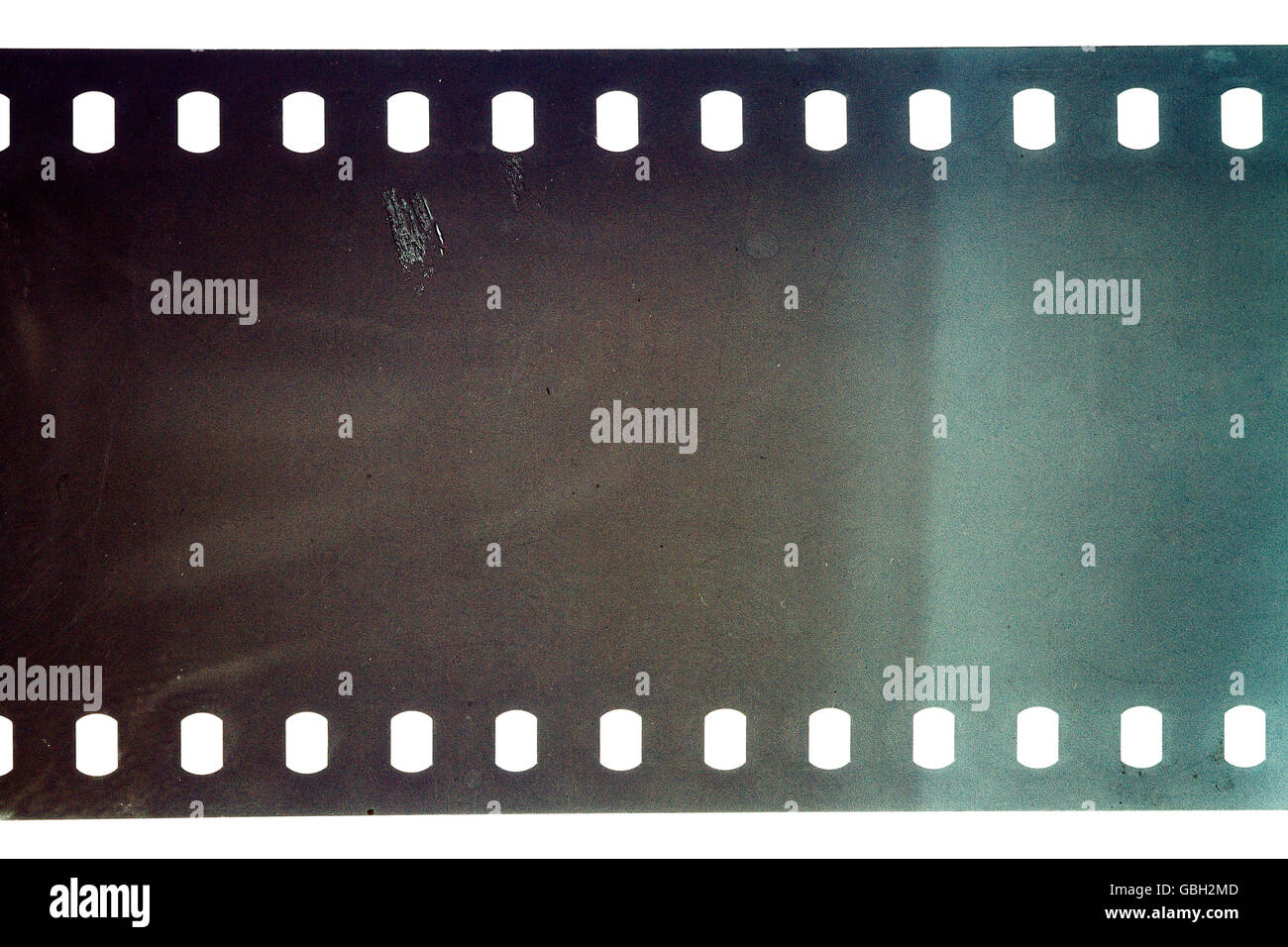 Blank scratched noisy filmstrip isolated on white background Stock ...