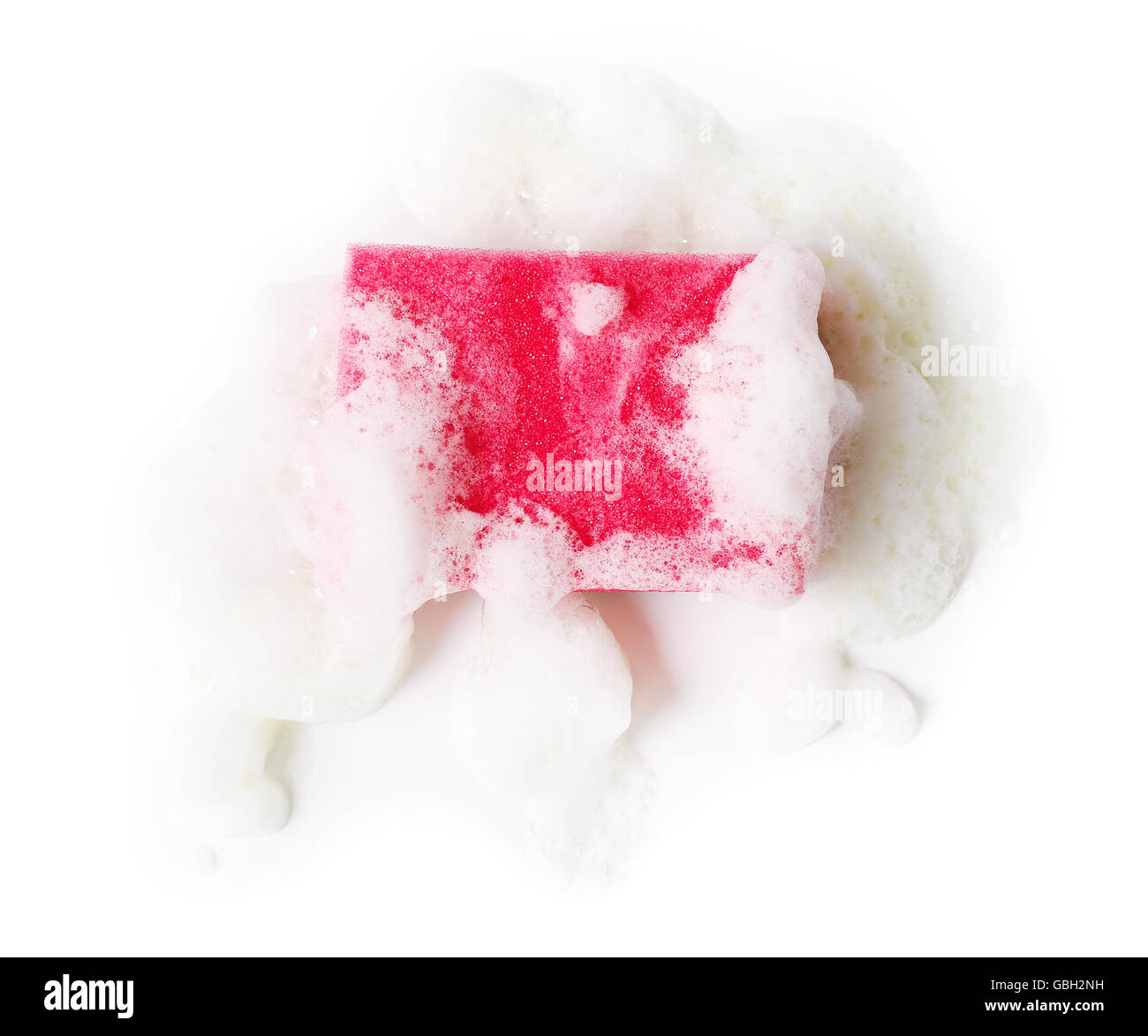 Soap suds white sponge hi-res stock photography and images - Alamy