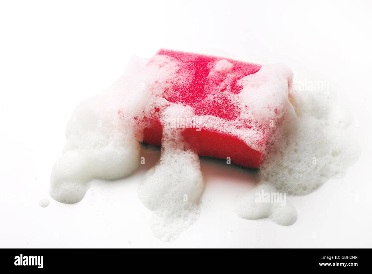 Soap suds white sponge hi-res stock photography and images - Alamy