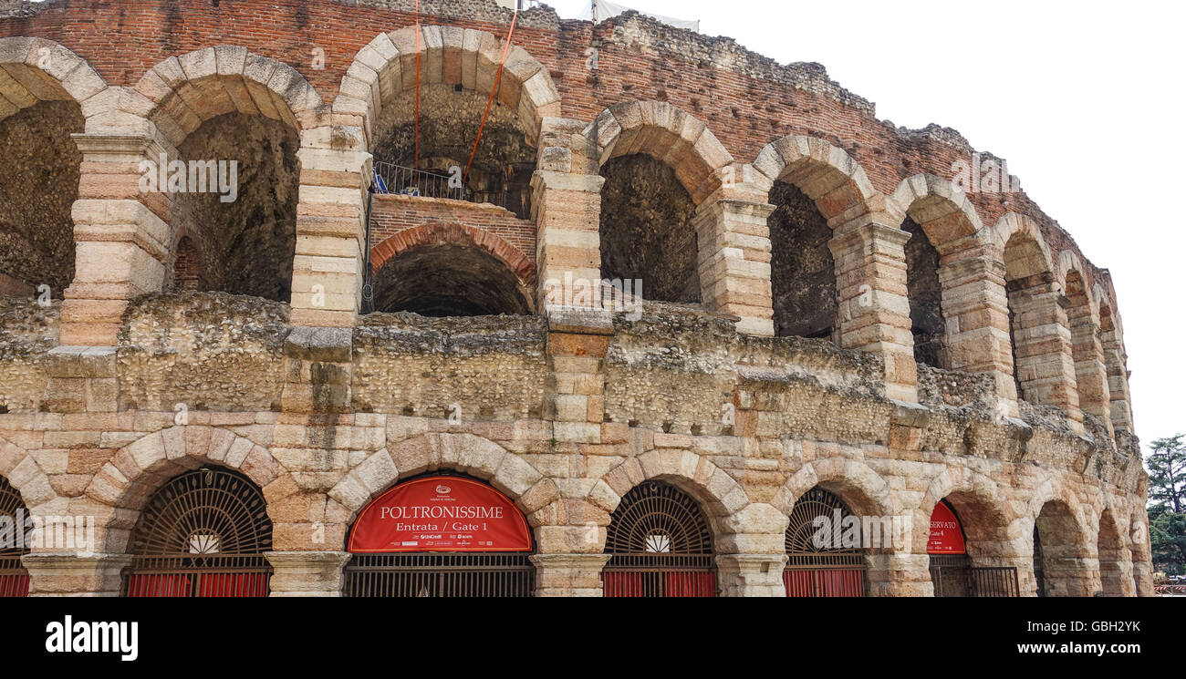 Famous Arena of Verona - open air theatre Stock Photo - Alamy