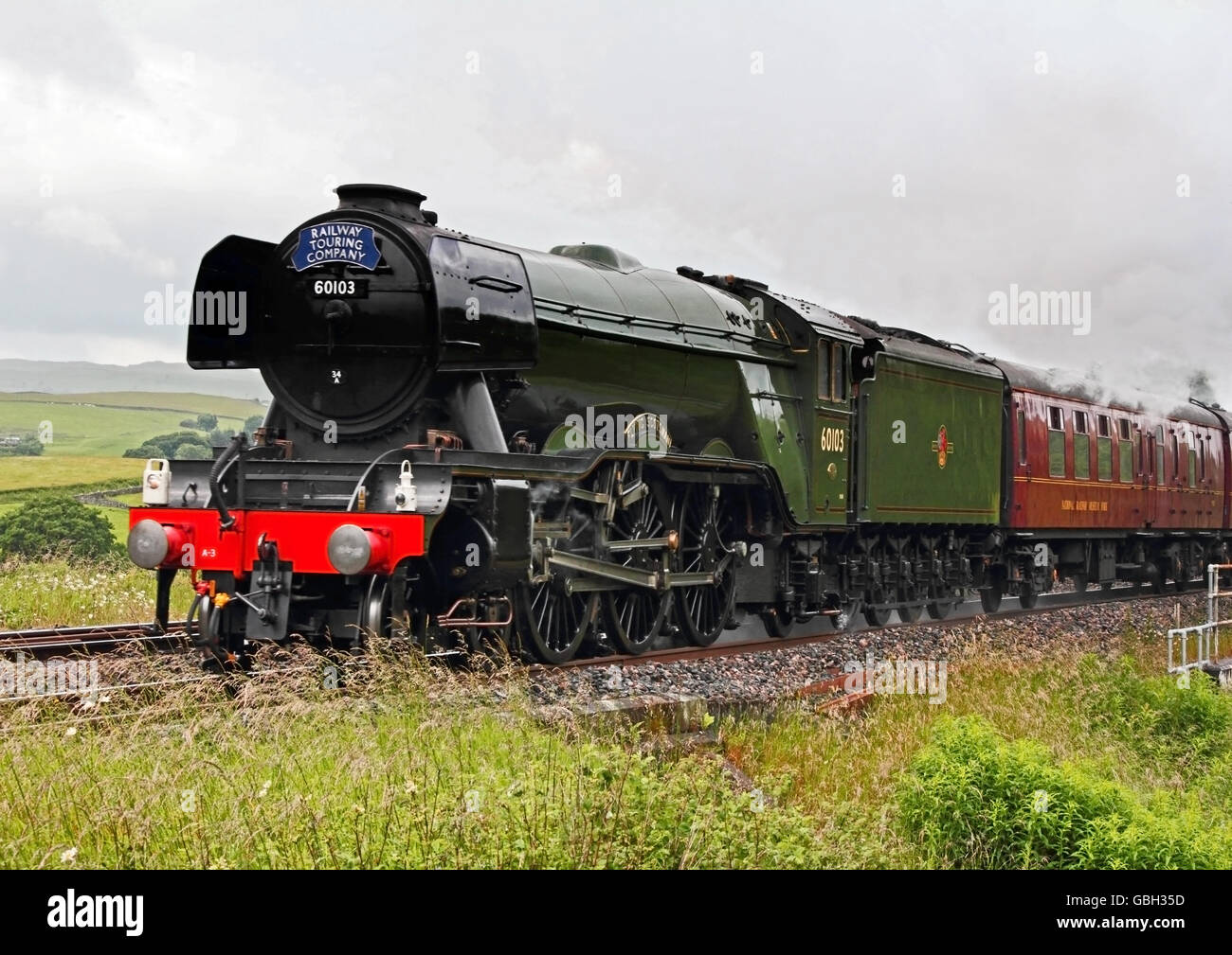 60103 Flying Scotsman Heading North Stock Photo - Alamy