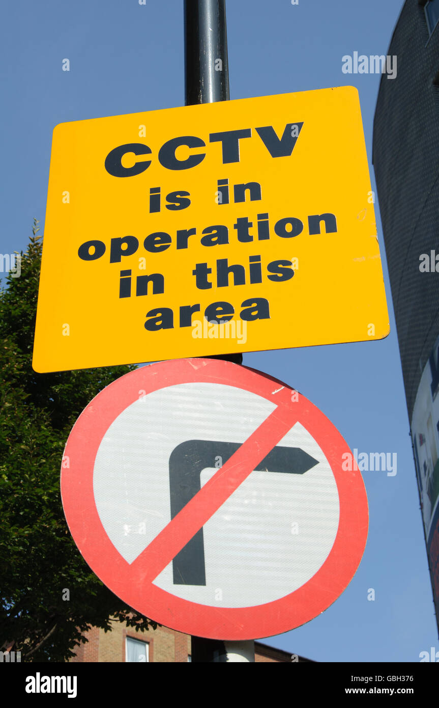 Cctv signs hi-res stock photography and images - Alamy