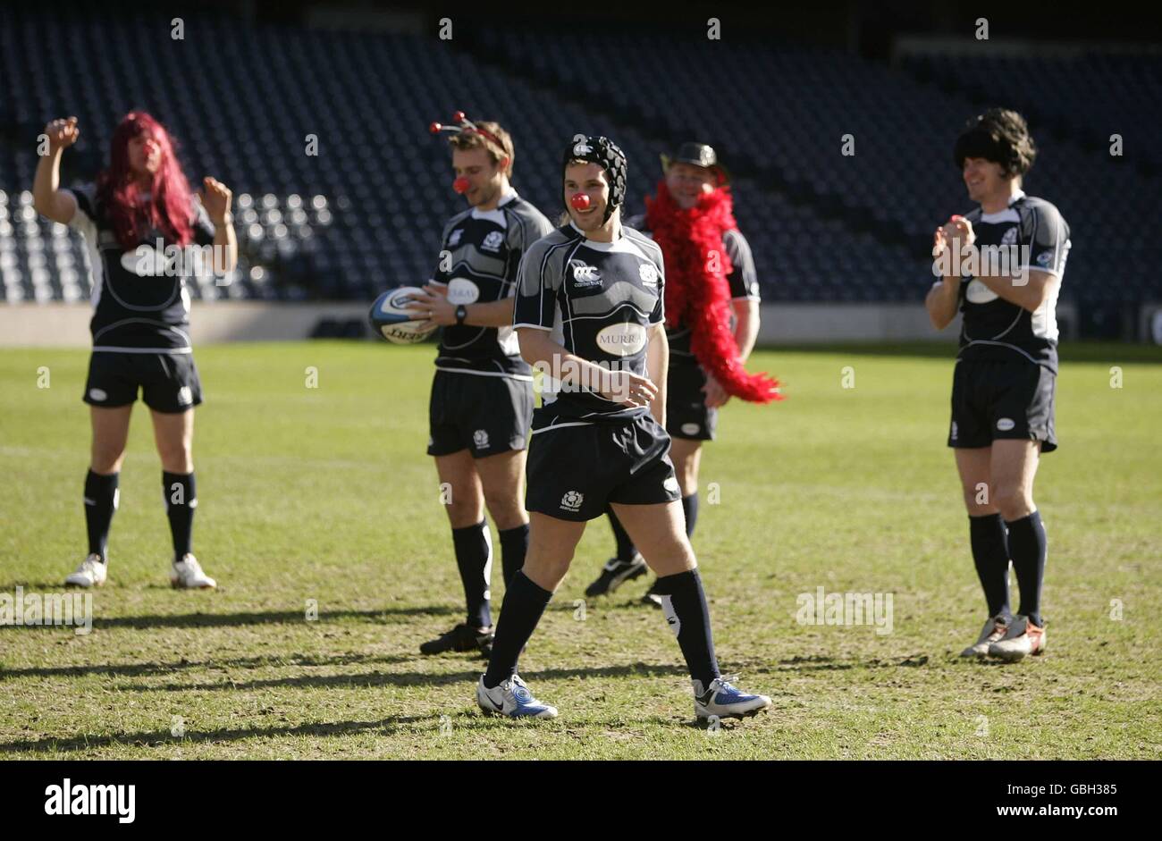 Scotland's Guy Richardson, Mike Weir, Phil Godman, Brian McLauchlin and ...