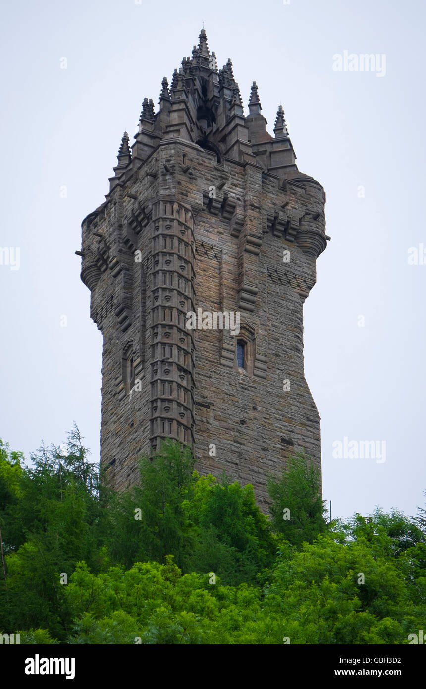 the Wallace Monument, a 19th-century tower commemorating the Guardian ...