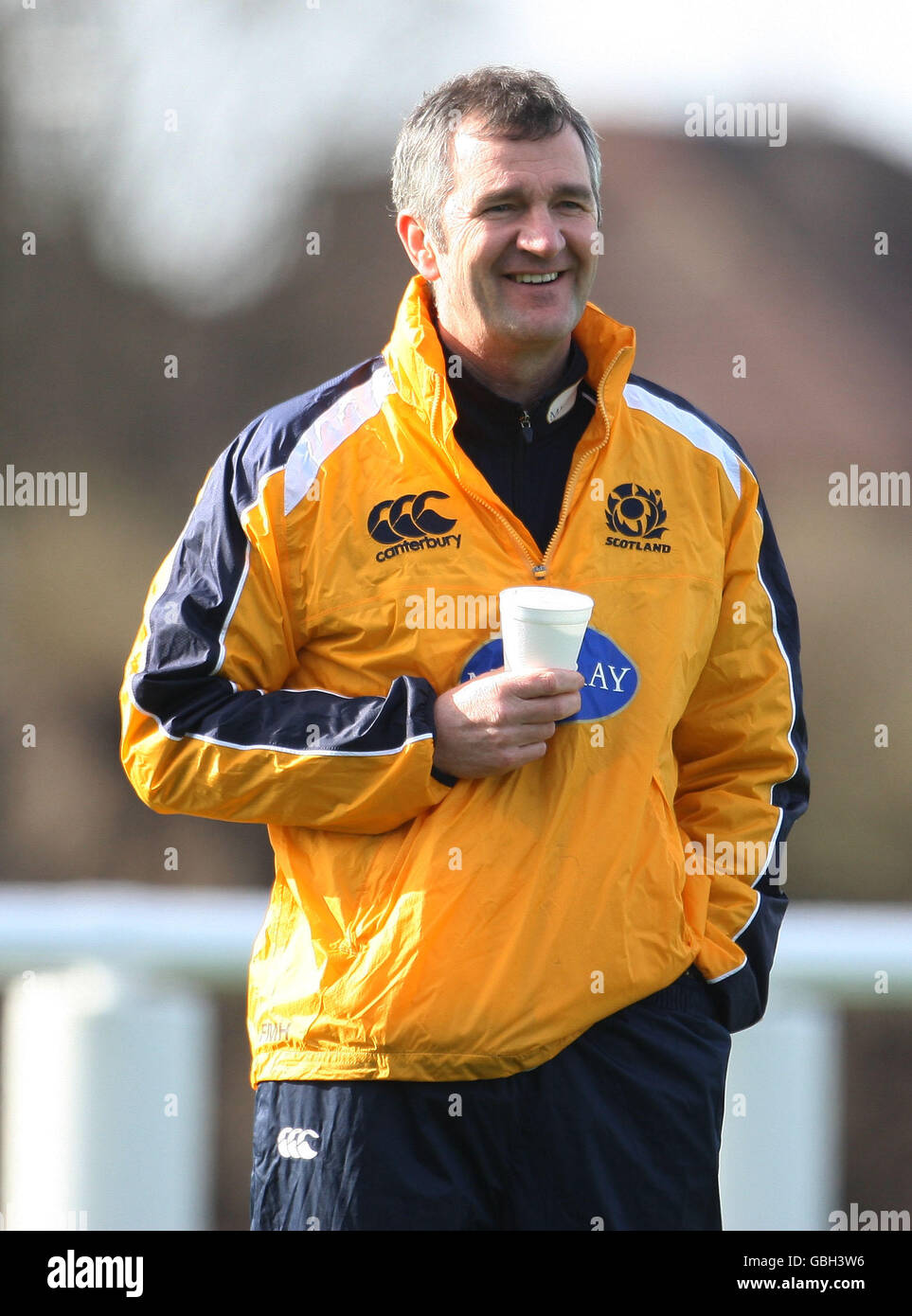 Frank Hadden during the training session at the G4 Pitch, Murrayfield ...