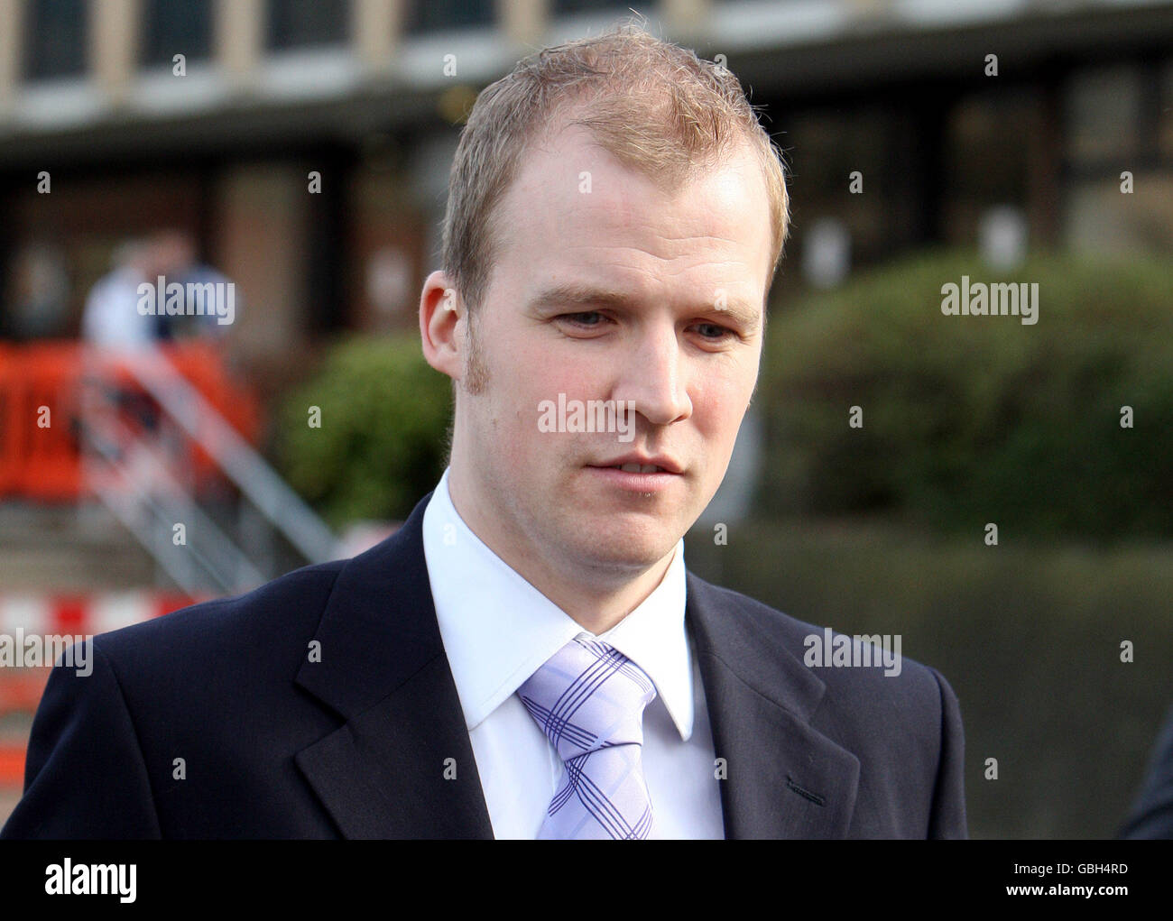 PC Thomas Hart leaves Middlesbrough Magistrates Court, where he is ...