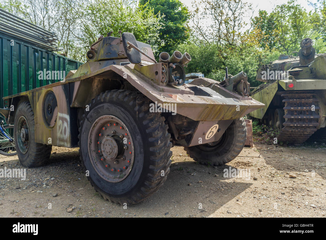 armoured vehicle at norfolk tank museum Stock Photo - Alamy