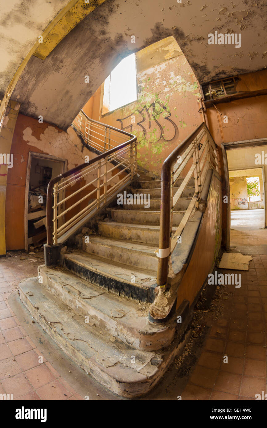 Derelict ex RAF base upwood cambridgeshire uk Stock Photo - Alamy