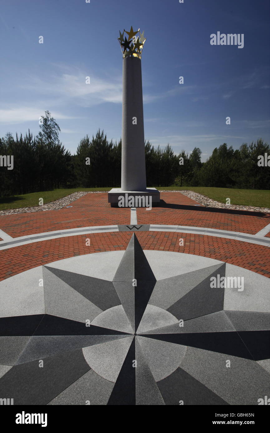 the middlepoint of the continent Europe 25 km from the city of Vilnius ...