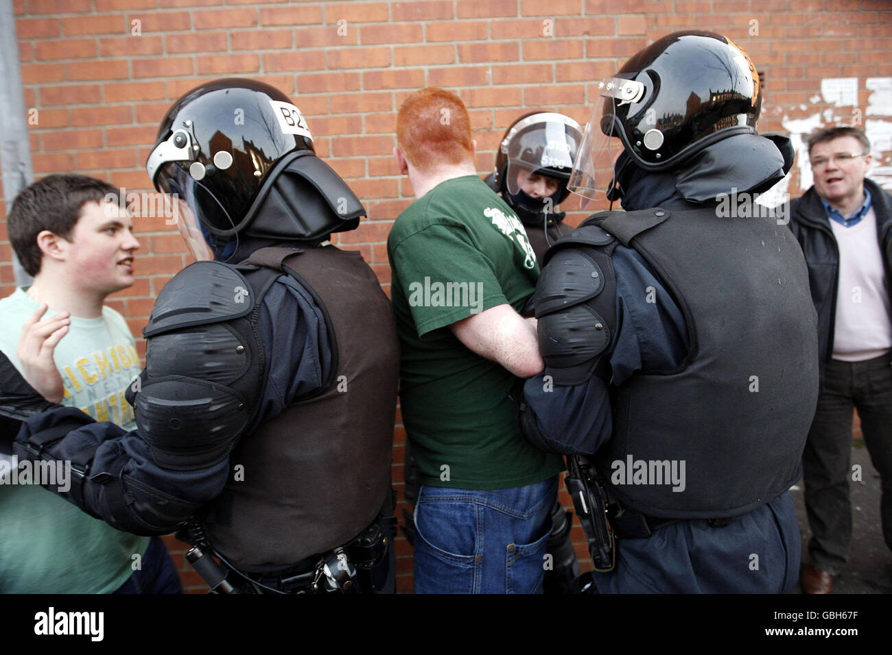 Students clash with police Stock Photo - Alamy