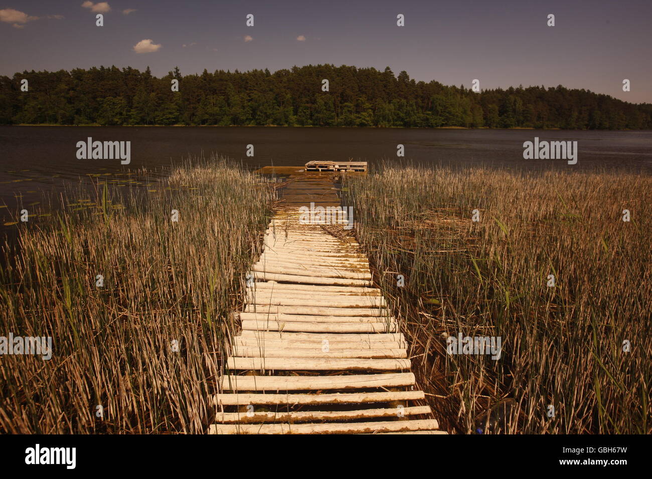 a smal lake near the city of Vilnius and the Baltic State of Lithuania ...