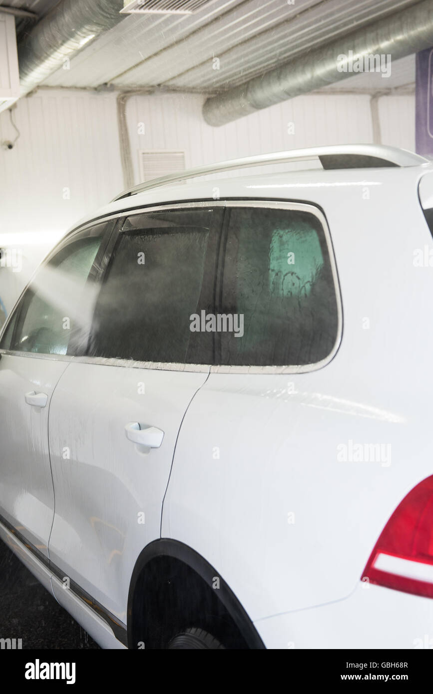 washing car closeup Stock Photo - Alamy