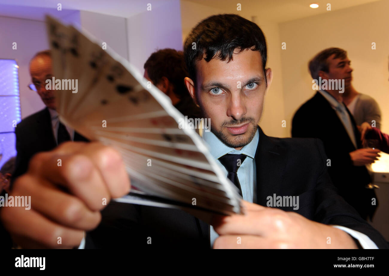 Magician Dynamo attends the Lalique flagship store launch party on ...