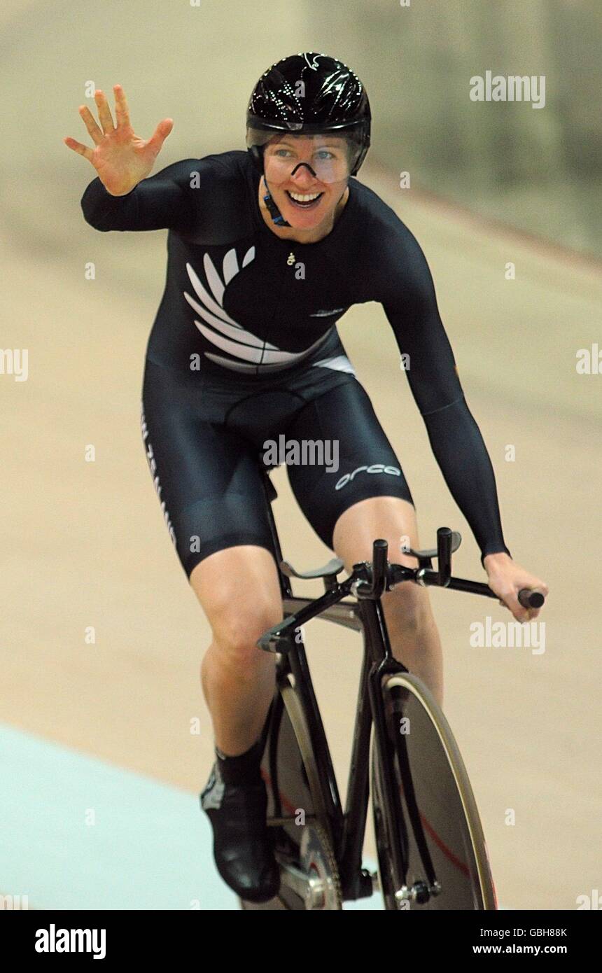 New Zealand's Alison Shanks after winning the silver medal during the ...