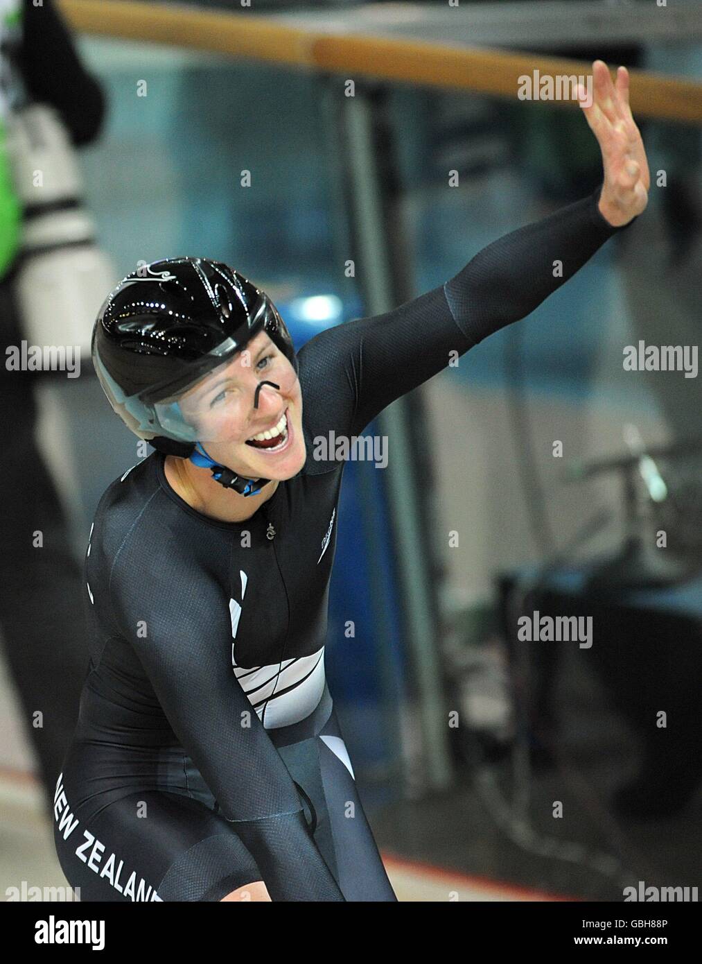 New Zealand's Alison Shanks after winning the silver medal during the ...