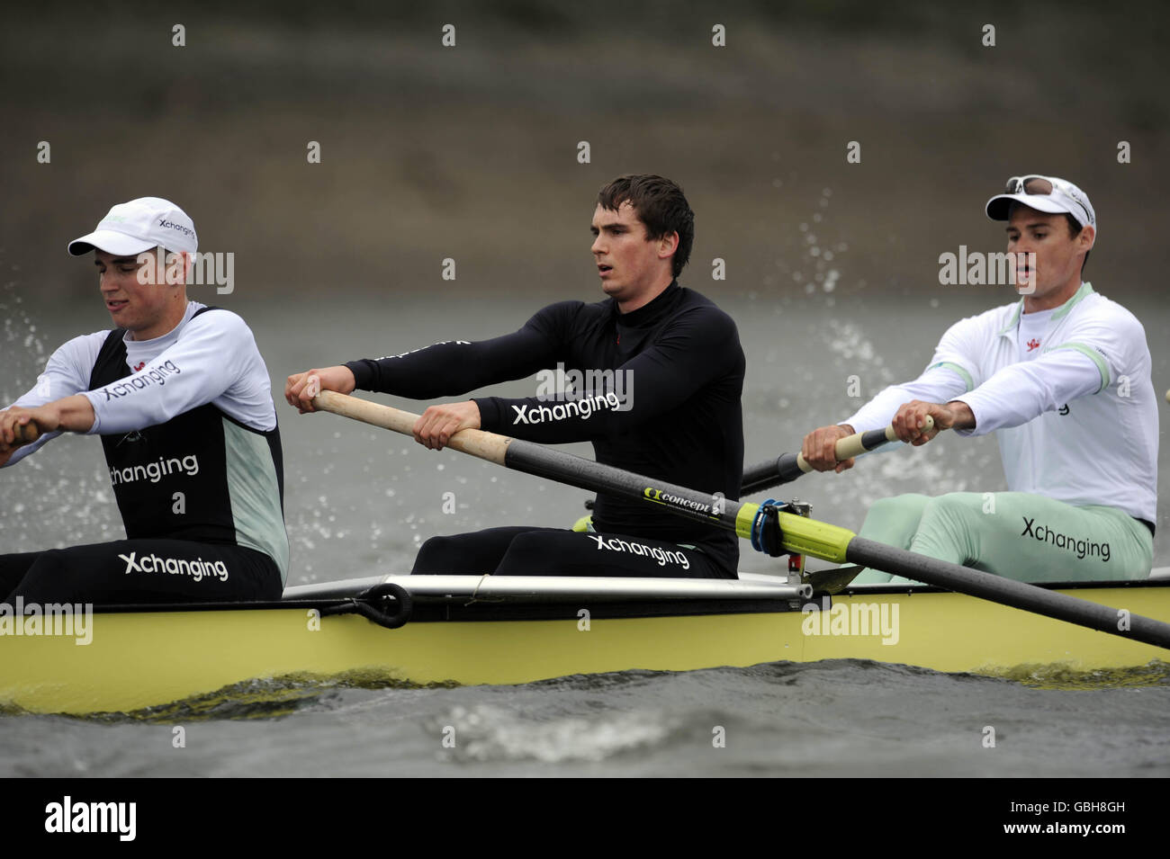 Cambridge crew (from left) Silas Stafford, Ryan Monaghan and Hardy ...