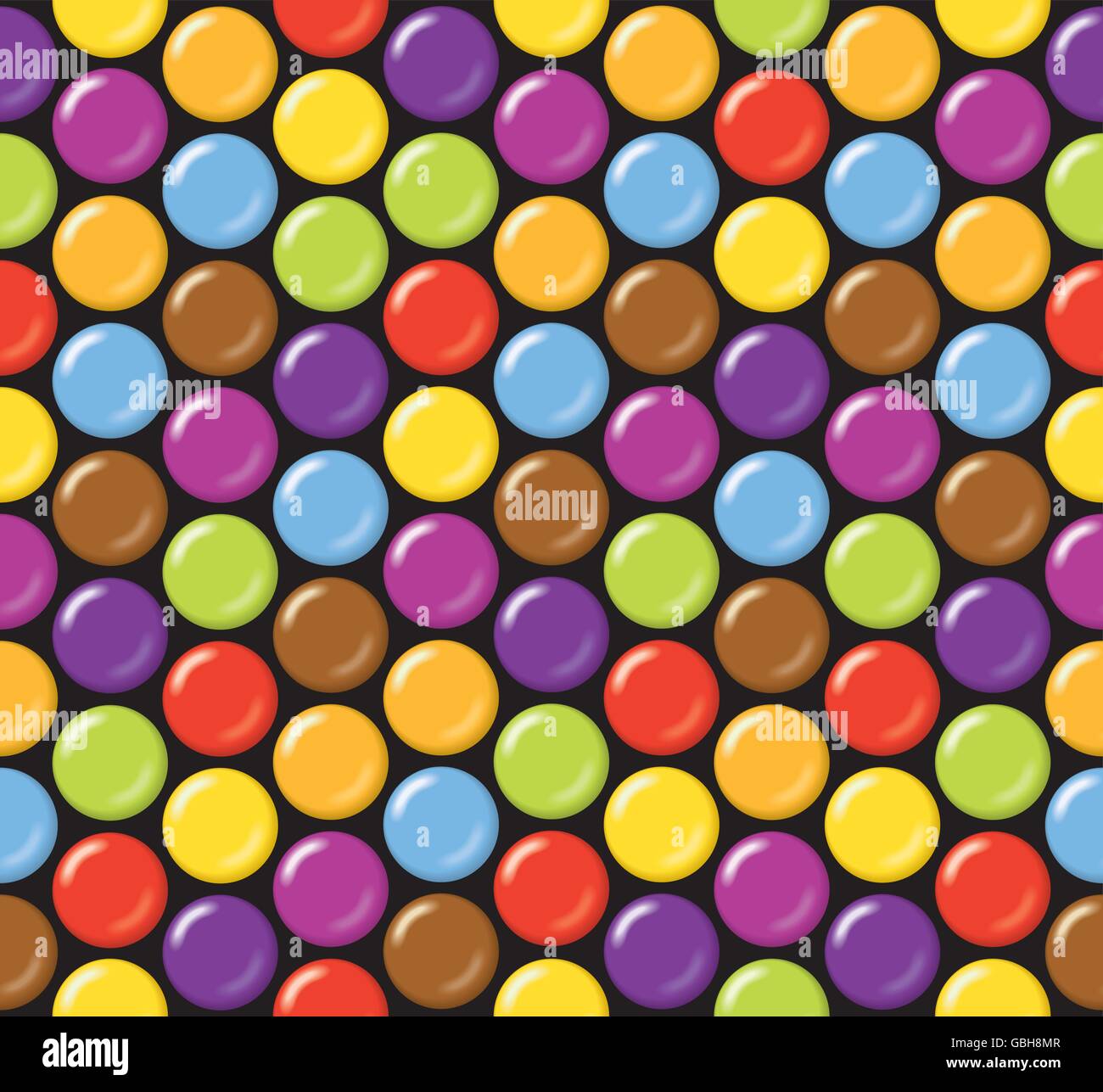 Seamless sugar-coated candy background pattern Stock Vector Image & Art ...