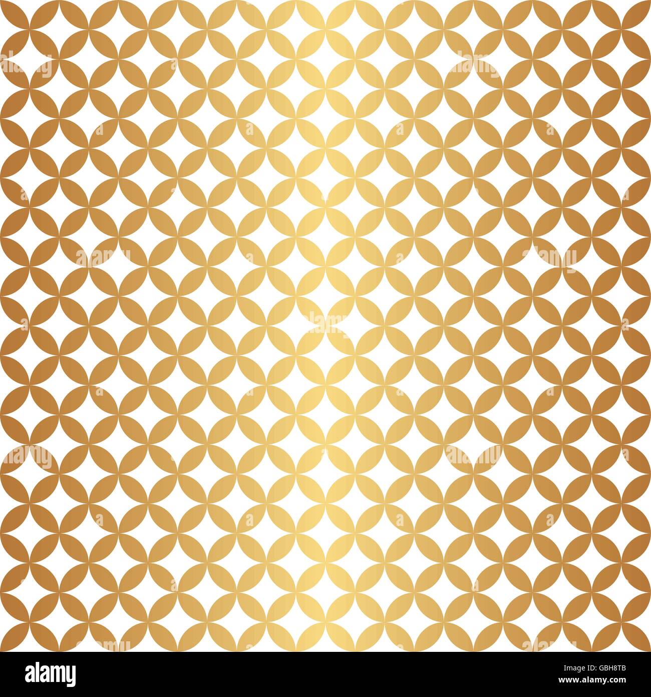 Seamless Intersecting Geometric Vintage Circle Pattern Stock Vector