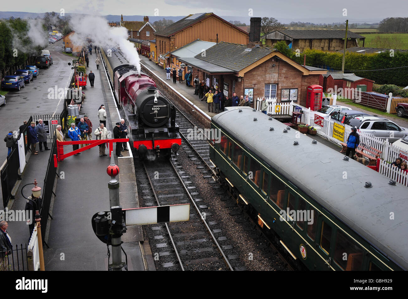 LMS 6100 Royal Scot steam engine Stock Photo - Alamy