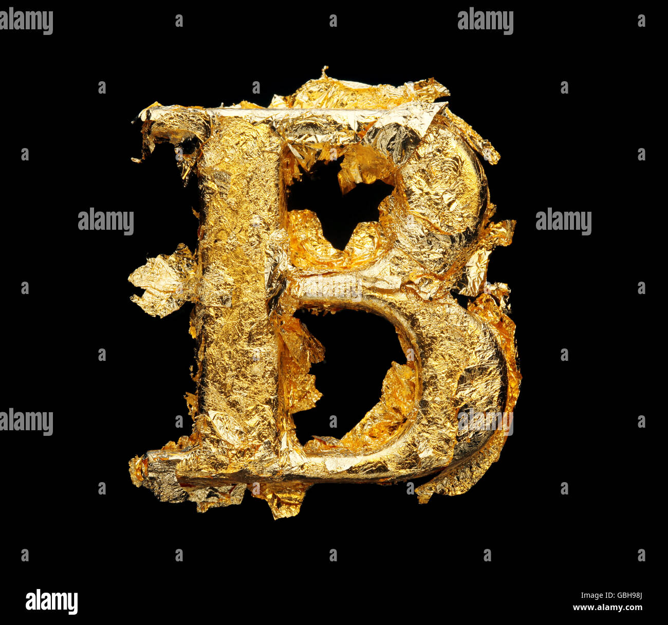 Alphabet Numbers In Gold Leaf High Resolution Stock Photography and ...
