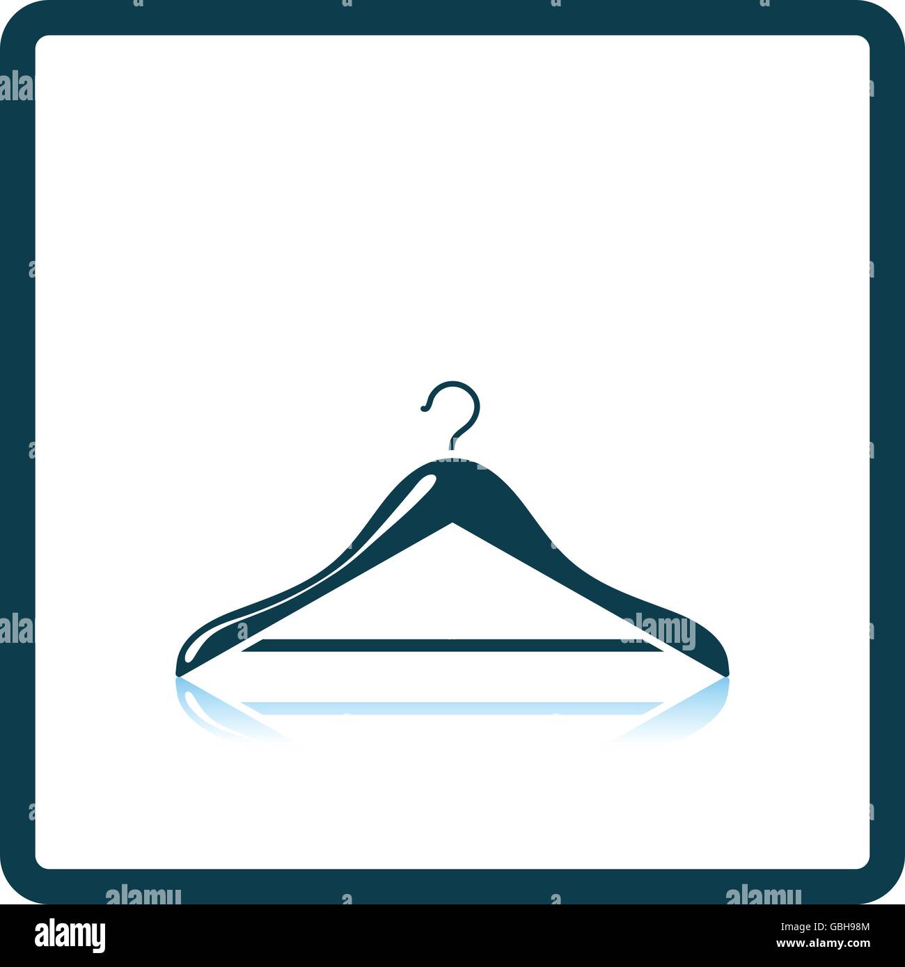 Wardrobe closet icon shadow reflection Stock Vector Images - Alamy