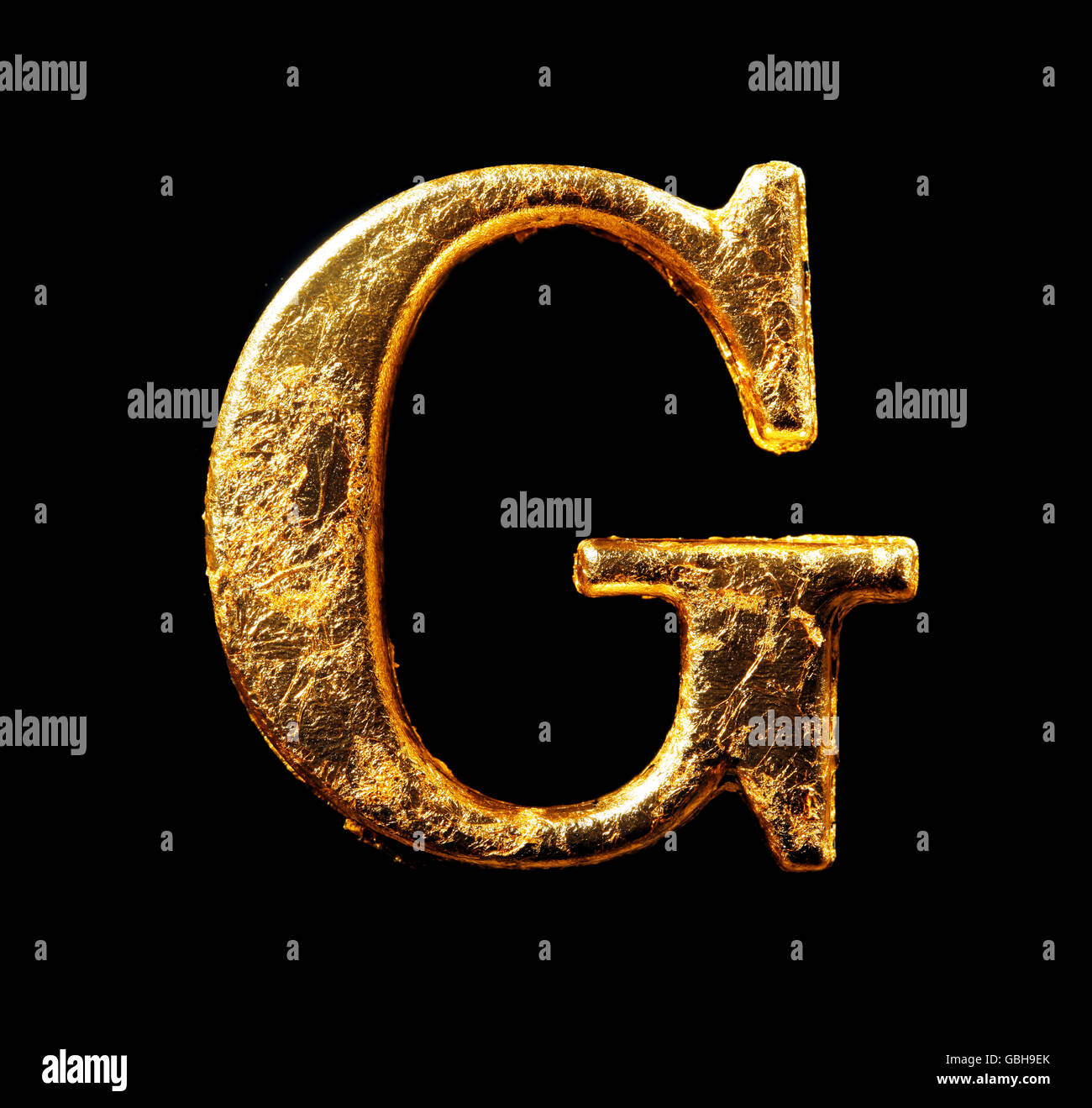Alphabet numbers in gold leaf hi-res stock photography and images - Alamy