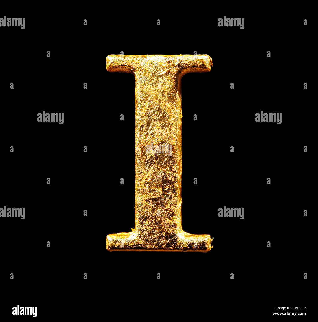 Alphabet numbers in gold leaf hi-res stock photography and images - Alamy