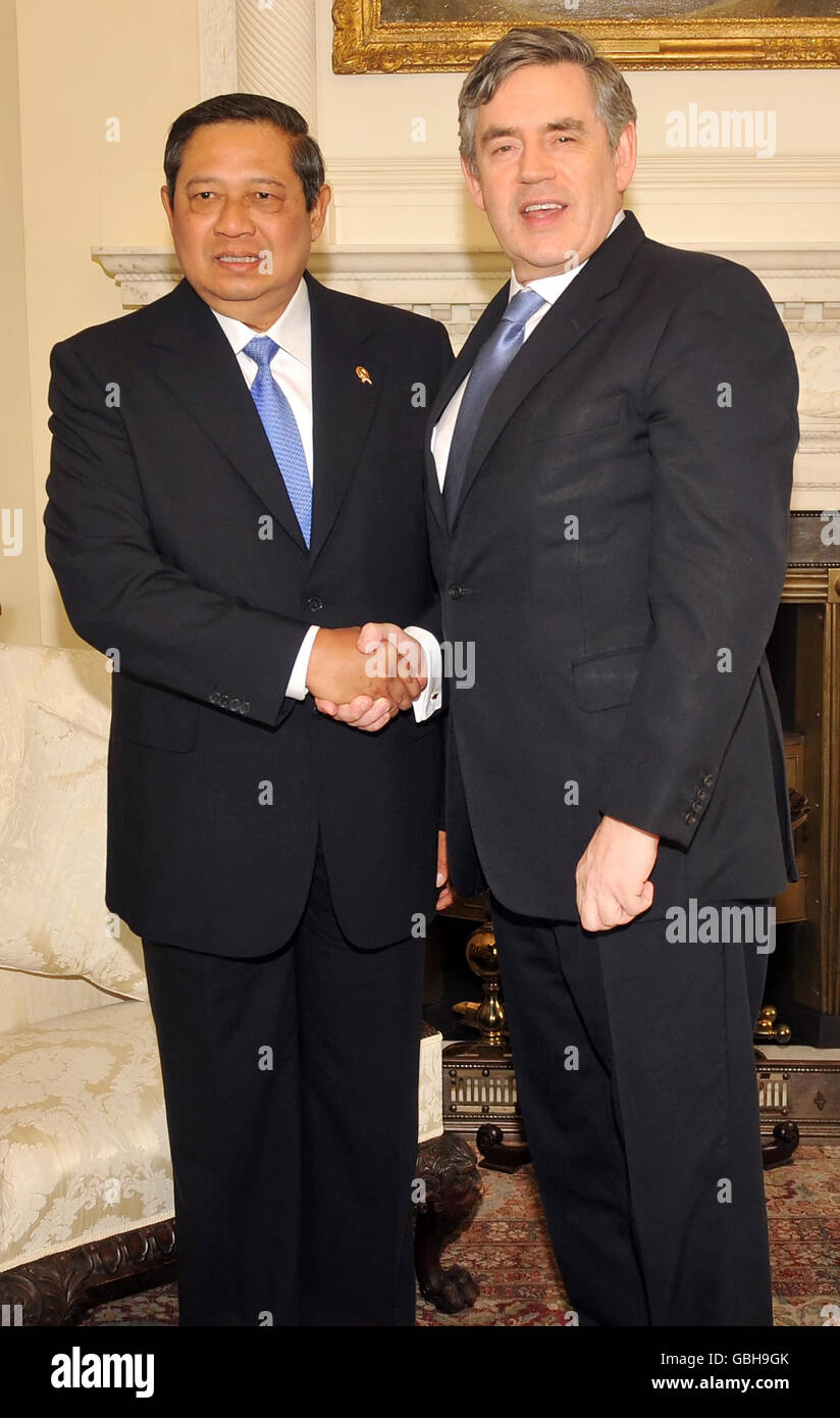 Indonesian President Susilo Bambang Yudhoyono meets British Prime ...