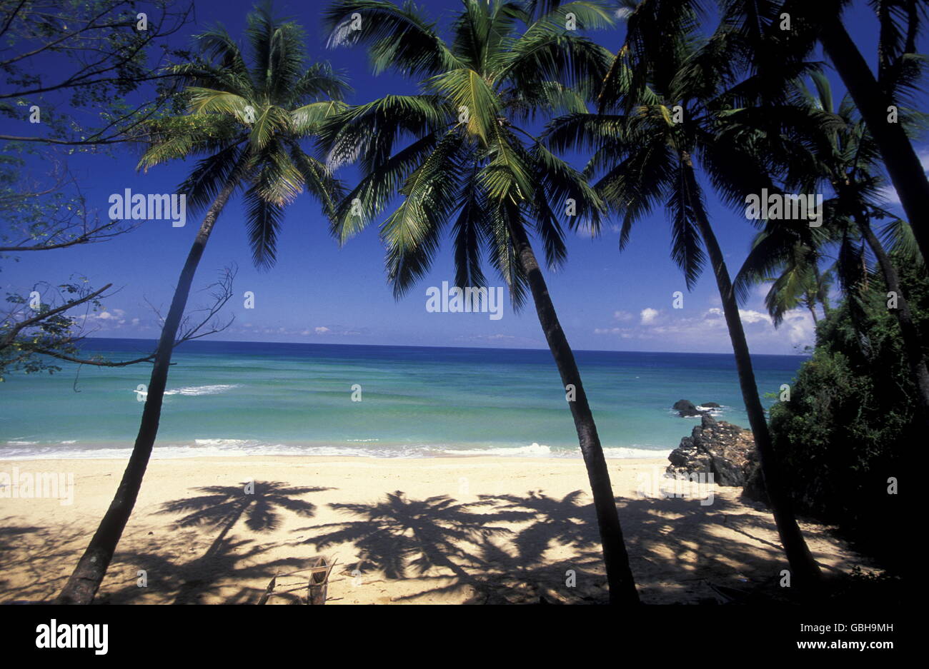 Beach village moya on island hi-res stock photography and images - Alamy