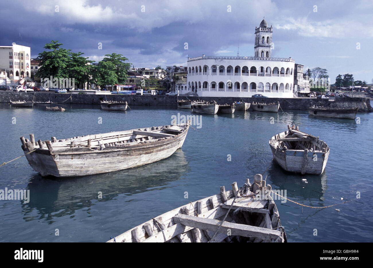 the mosque in the city of Moroni in the Island of Comoros in the Indian ...