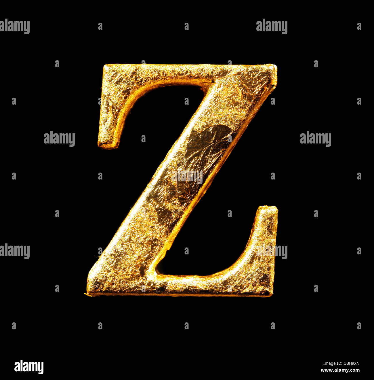Alphabet numbers in gold leaf hi-res stock photography and images - Alamy