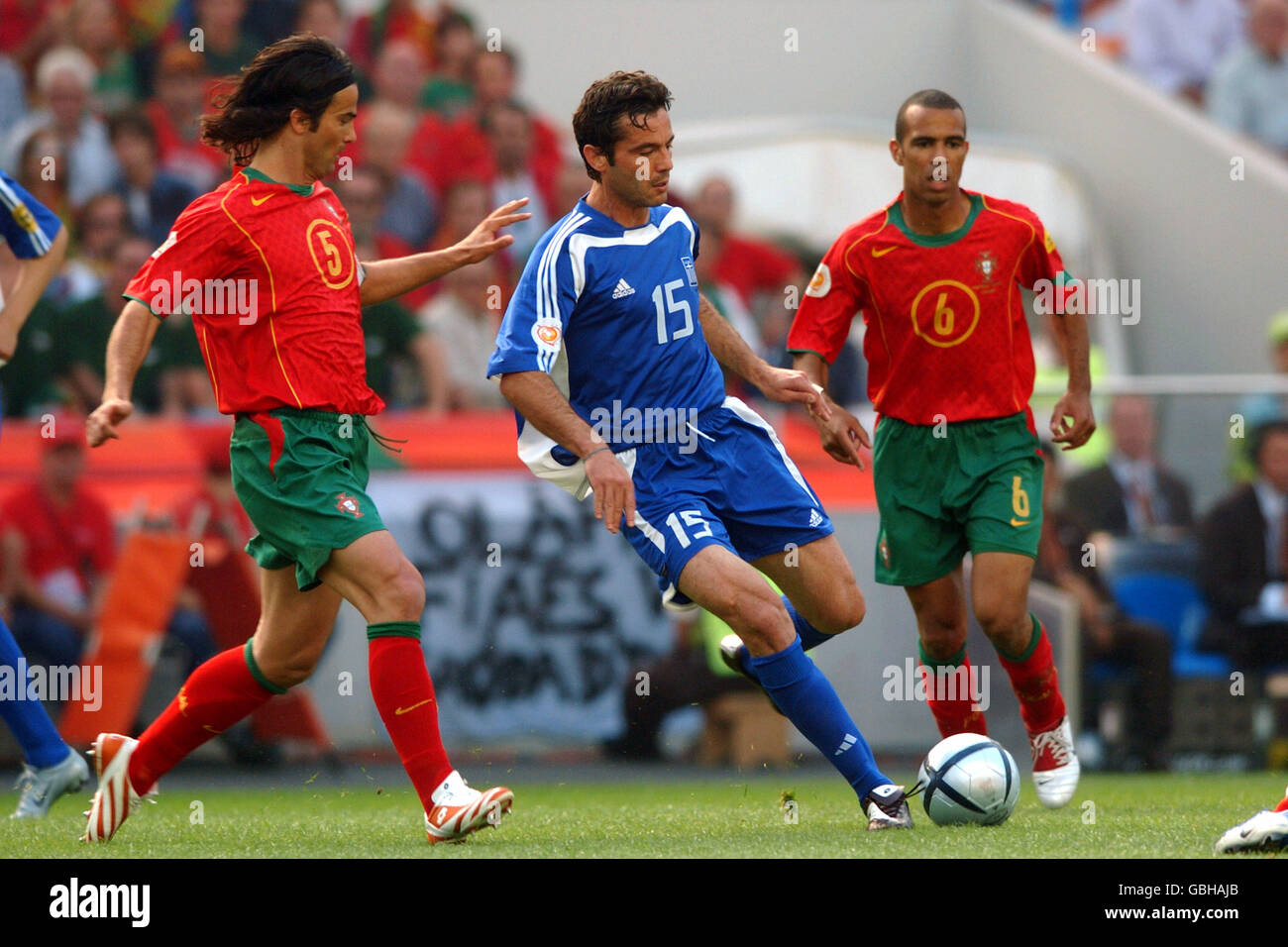 Soccer uefa european championship 2004 group a portugal v greece hi-res ...