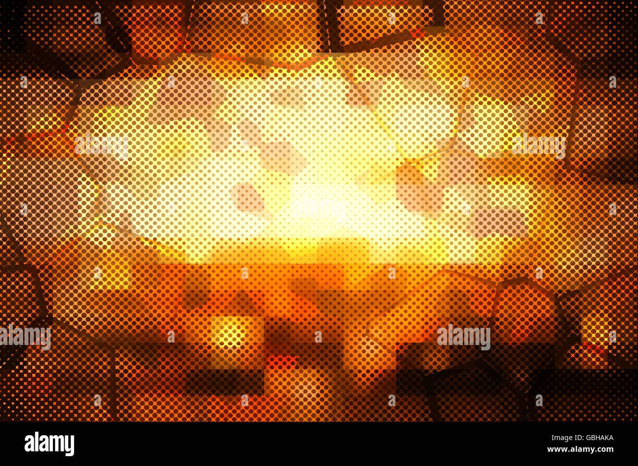 abstract orange color background with square pattern Stock Photo - Alamy