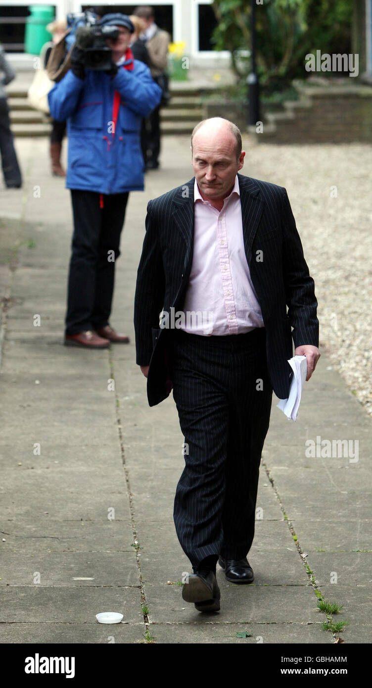 Nick Hulme of the Buckinghamshire Hospital Health Trust leaves the ...