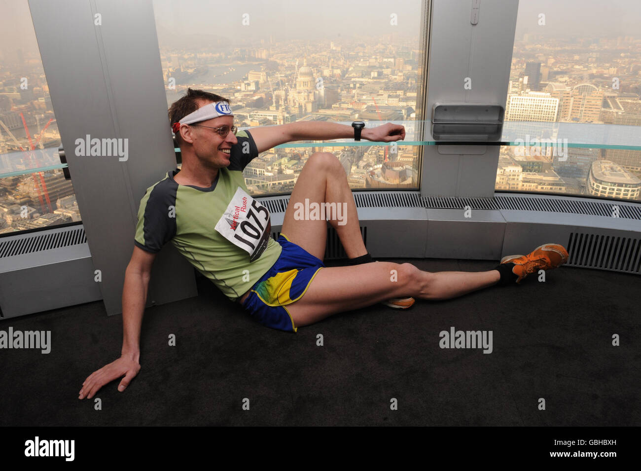 Tower running event for shelter charity Stock Photo - Alamy