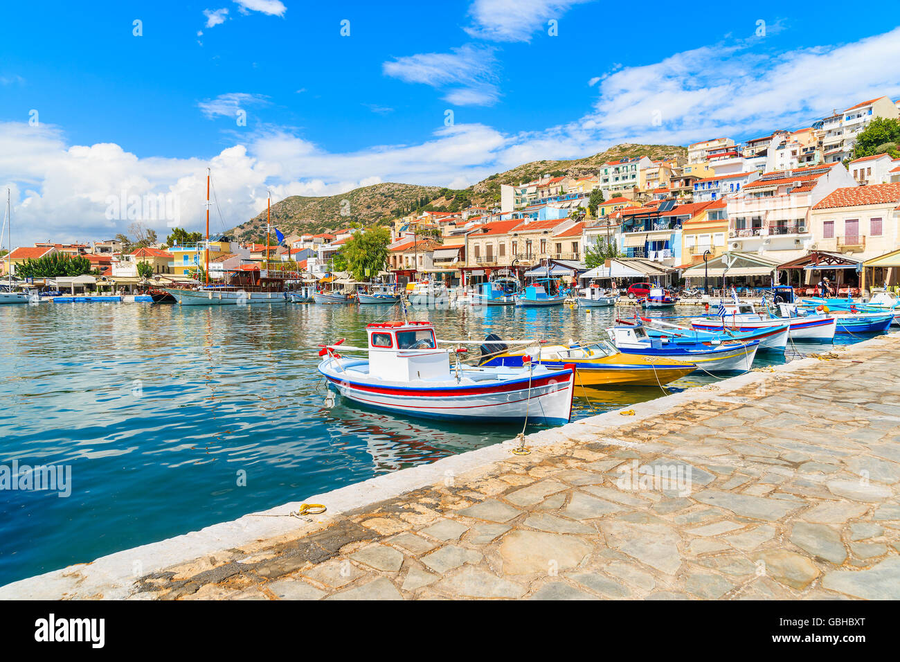 Traditional greek fishing village hi-res stock photography and images ...
